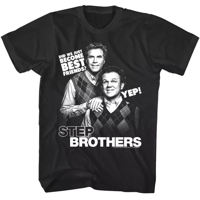 Step Brothers Did We Just Become Best Friends T Shirt Slogan Quote Vintage T For Men Women