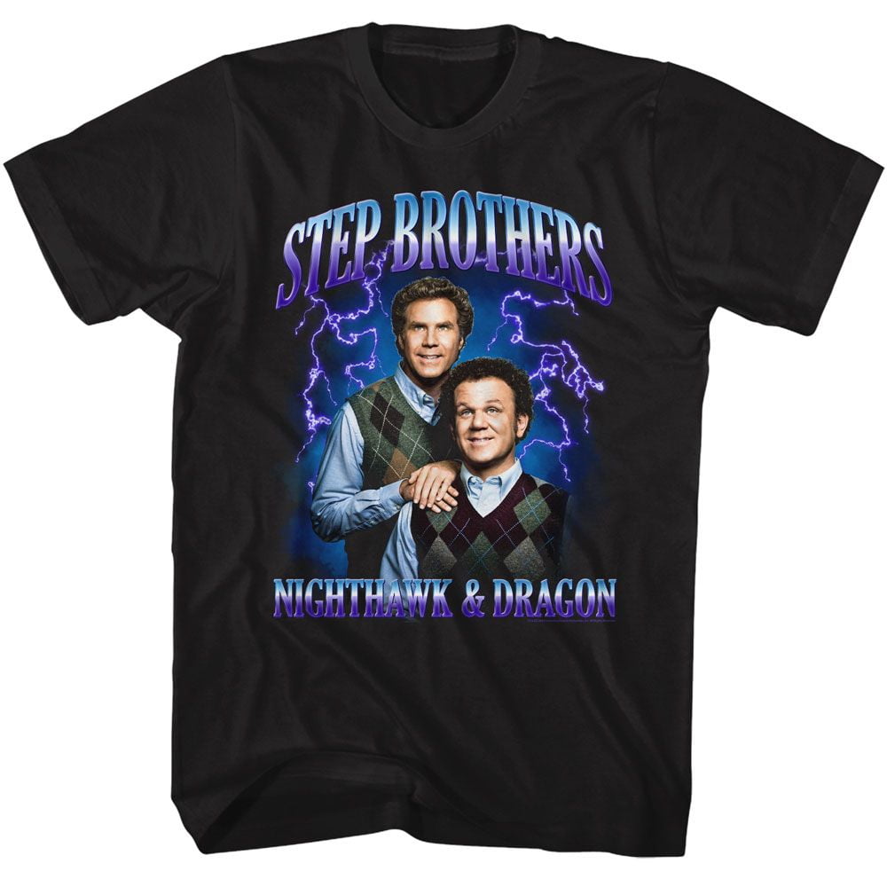 Step Brothers Lightning Gradient Black T-Shirt - Walmart.com