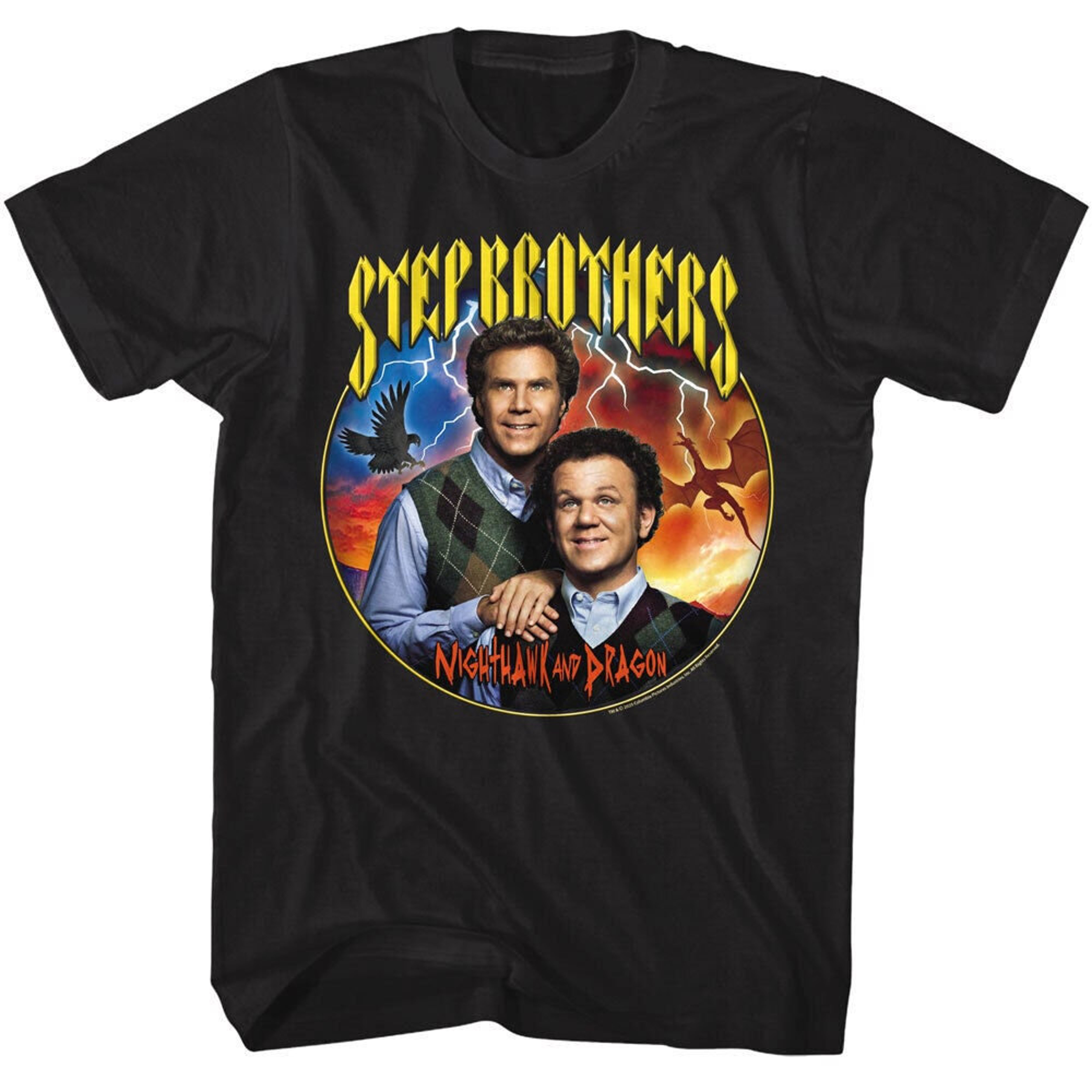 Step Brothers Men's T-Shirt Nighthawk and Dragon Shirts - Walmart.com