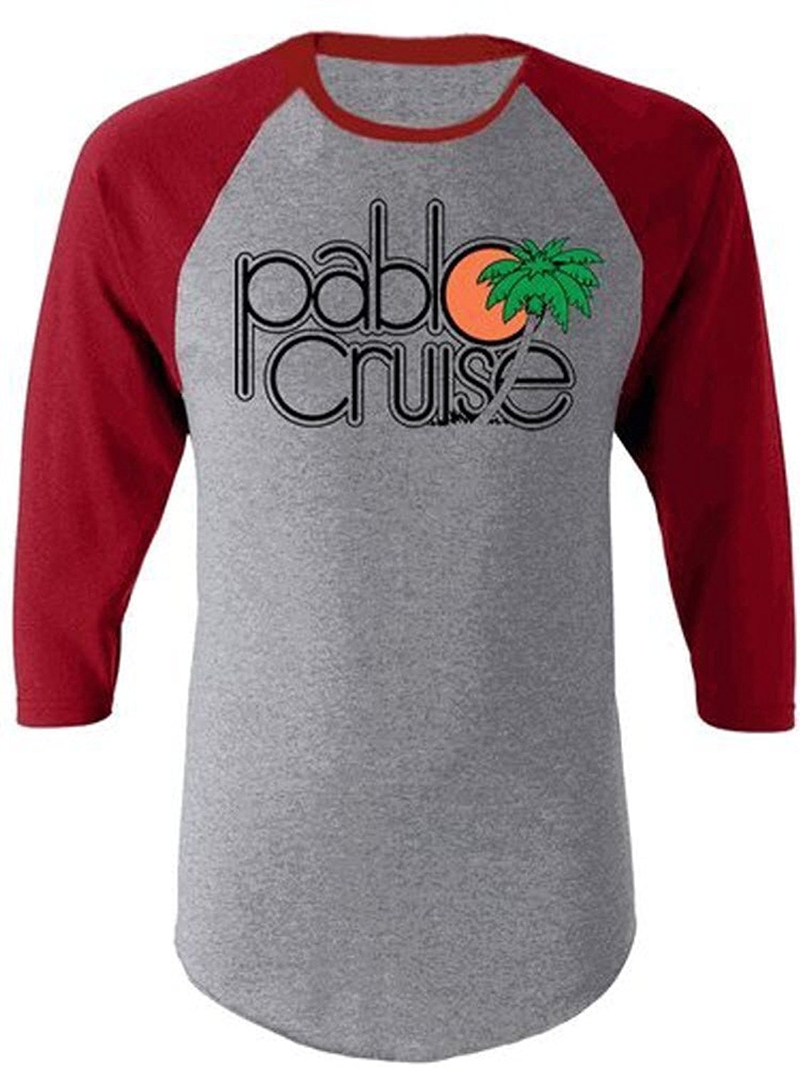 Step Brothers Pablo Cruise Adult Gray and Maroon Raglan T-Shirt ...