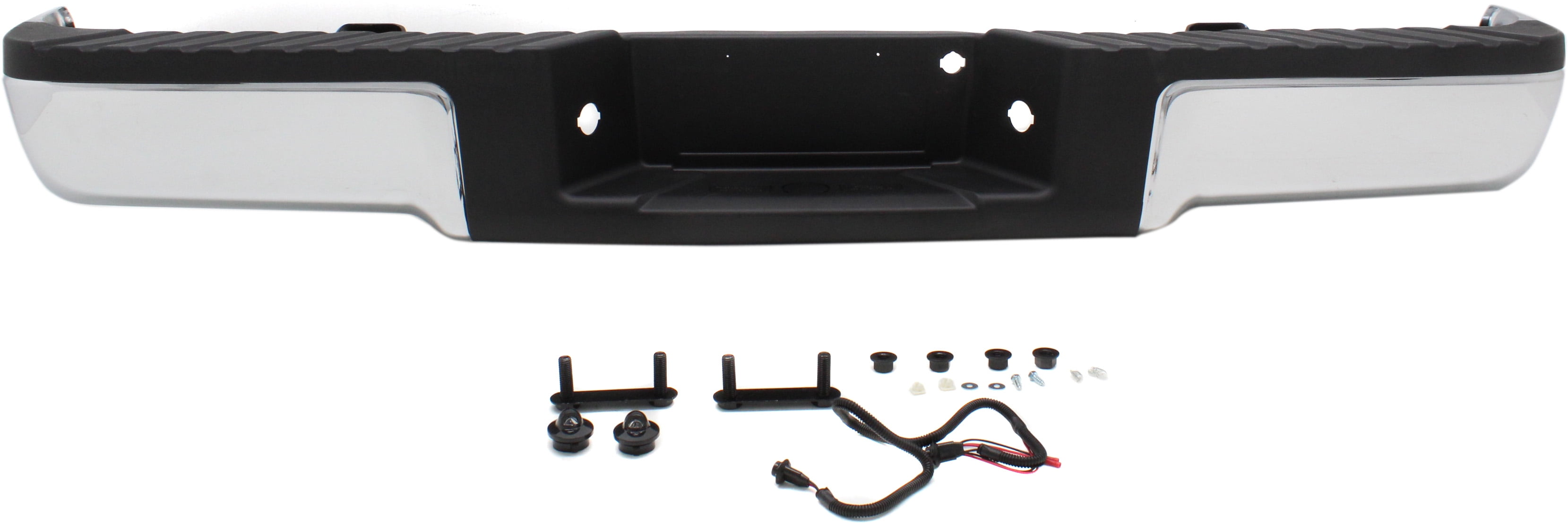 Step Bumper Compatible with FORD F-150 2009-2014 Assembly Chrome Steel ...