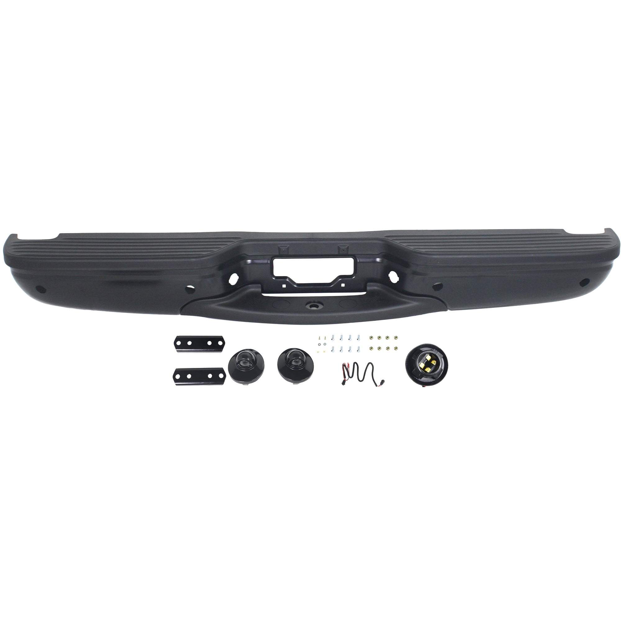 Step Bumper Compatible with Ford Excursion 2000-2005 Powdercoated Black ...
