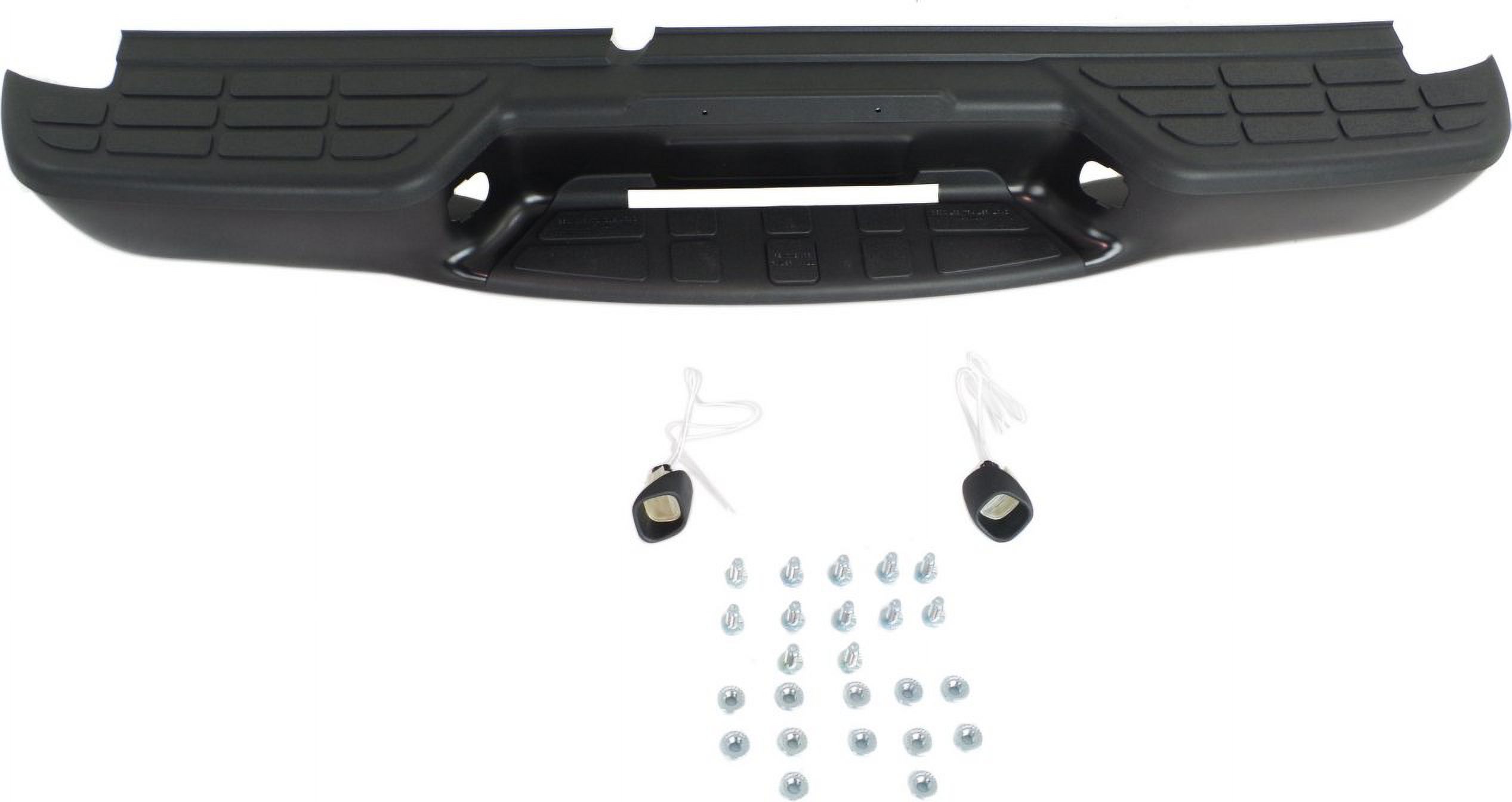 Step Bumper For 1998-2004 Chevrolet S10 Rear Black Fleetside/Styleside ...