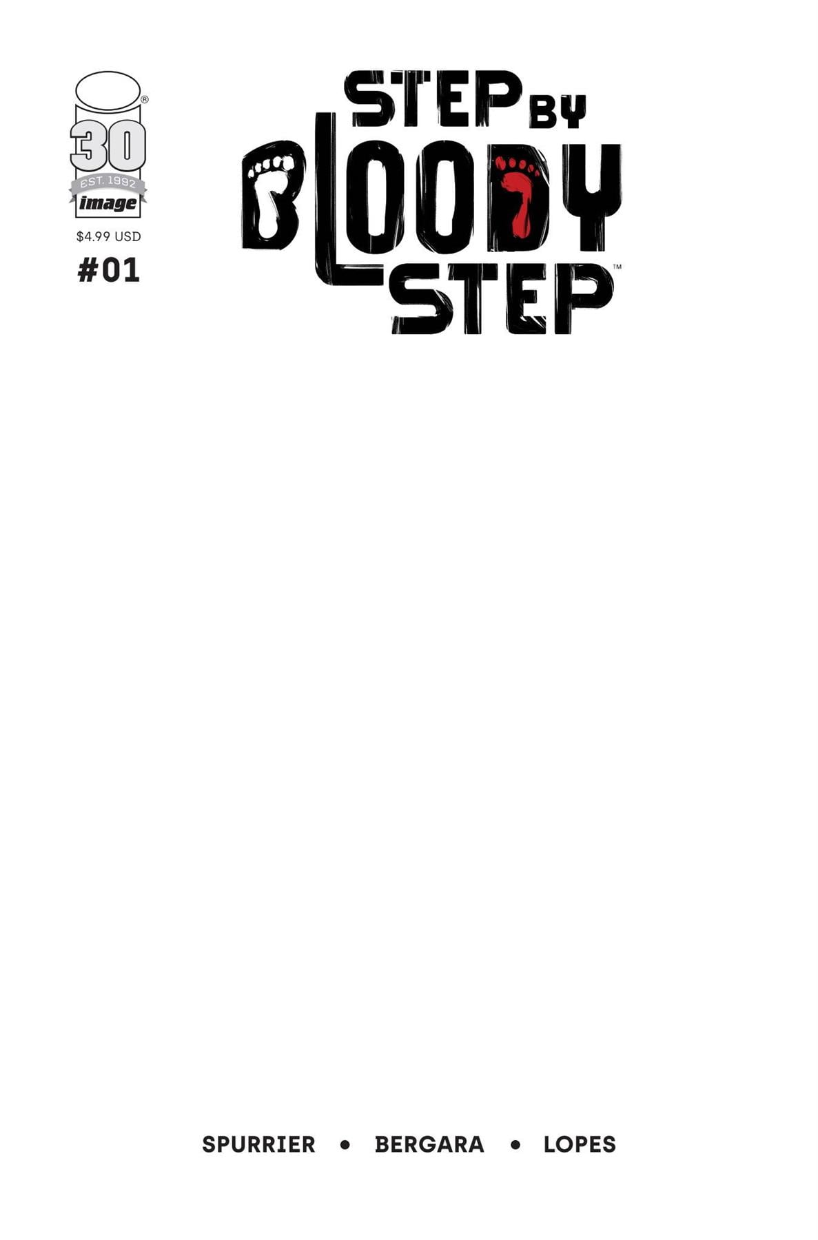 Step By Bloody Step #1 (of 4) Cvr C Blank Cvr Image Comics Comic Book ...