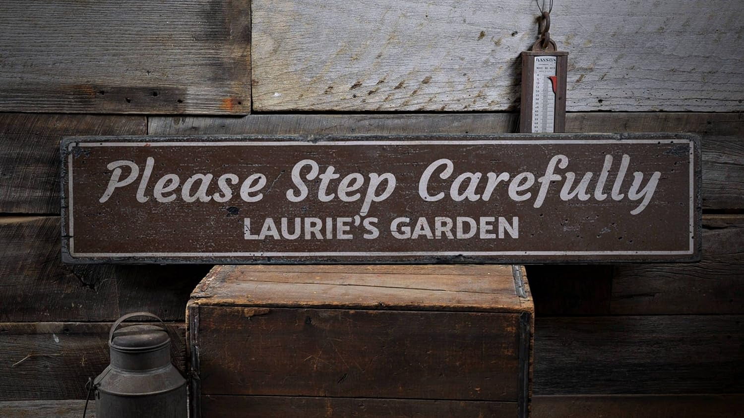 Step Carefully Sign, Garden Steps Sign, Garden Warning Sign, Garden ...