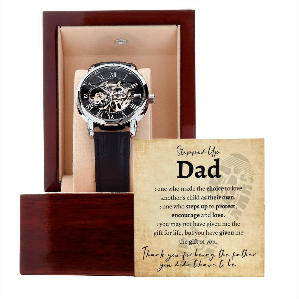 Step Dad Fathers Day Gift from Stepson Stepdaughter, Luxury Watch w ...