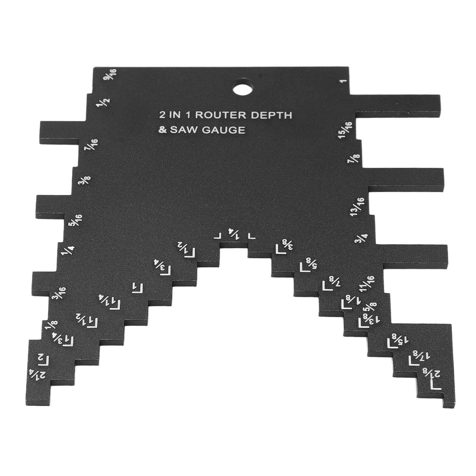 Step Depth Gauge 2 in 1 Aluminum Alloy Accurate Laser Markings Gauge ...