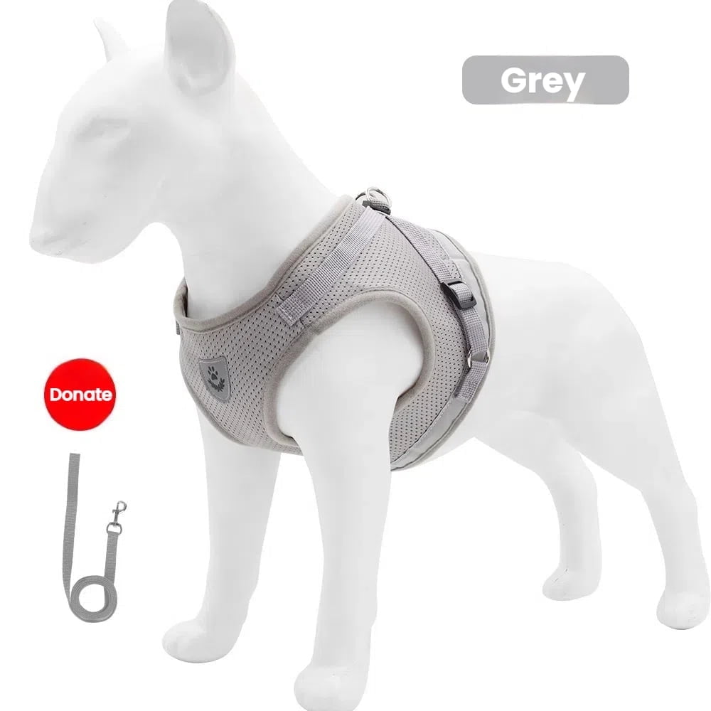 Step in Dog Harness and Leash Set,Reflective Adjustable Soft Mesh Breathable Pet Vest Dog ...