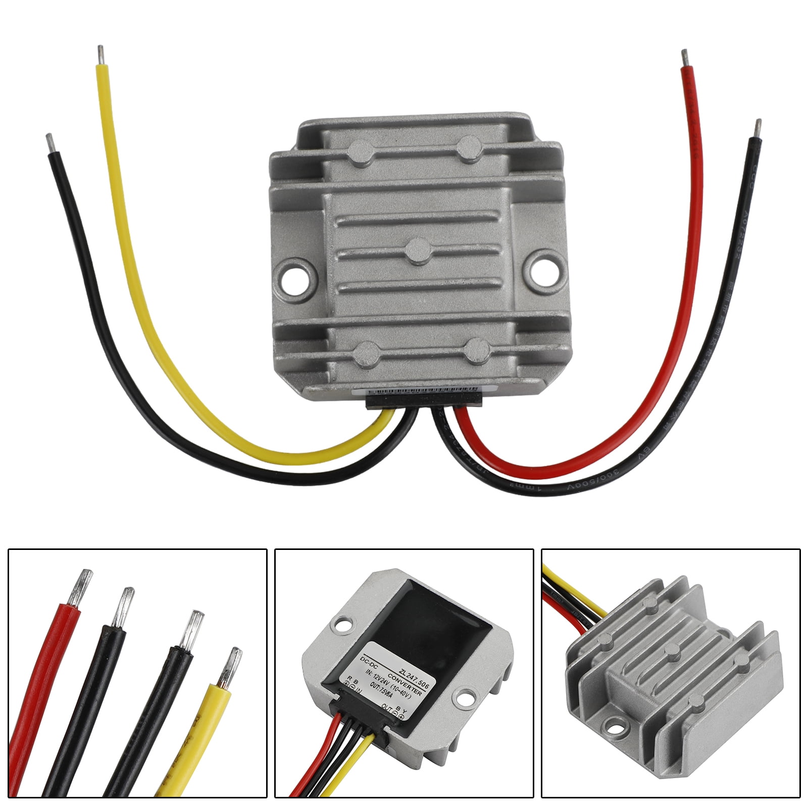 Step Down DC/DC Buck Converter 12V/24V to 7.5V 6A Regulator Power ...