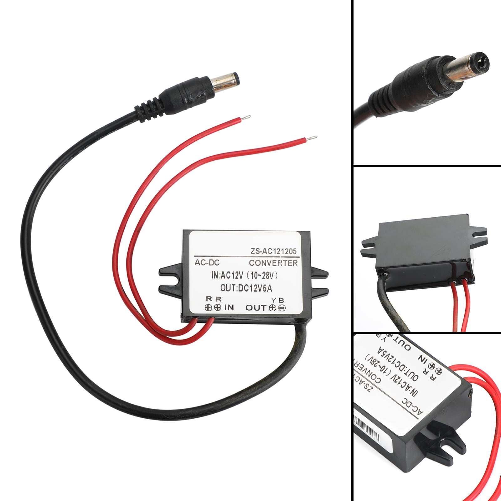 Step Down Power Supply AC10-28V To DC12V 5A Buck Converter USB Power ...