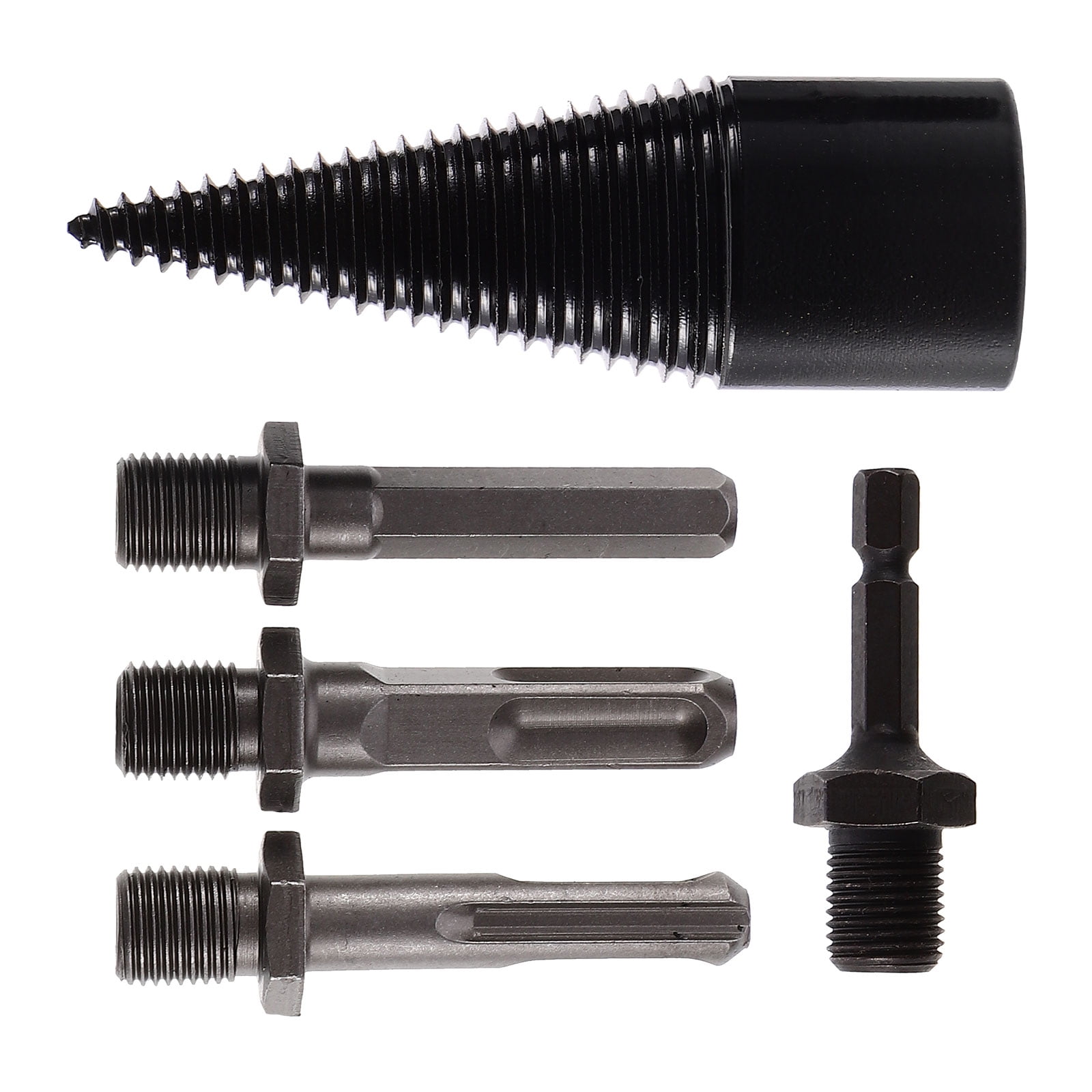 Step Dril Bit Carpenter Tools Firewood Splitting Log Screw Splitter ...