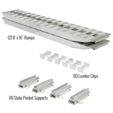 Pair of Aluminum Pickup Truck Wheel Riser Service Ramps - Walmart.com