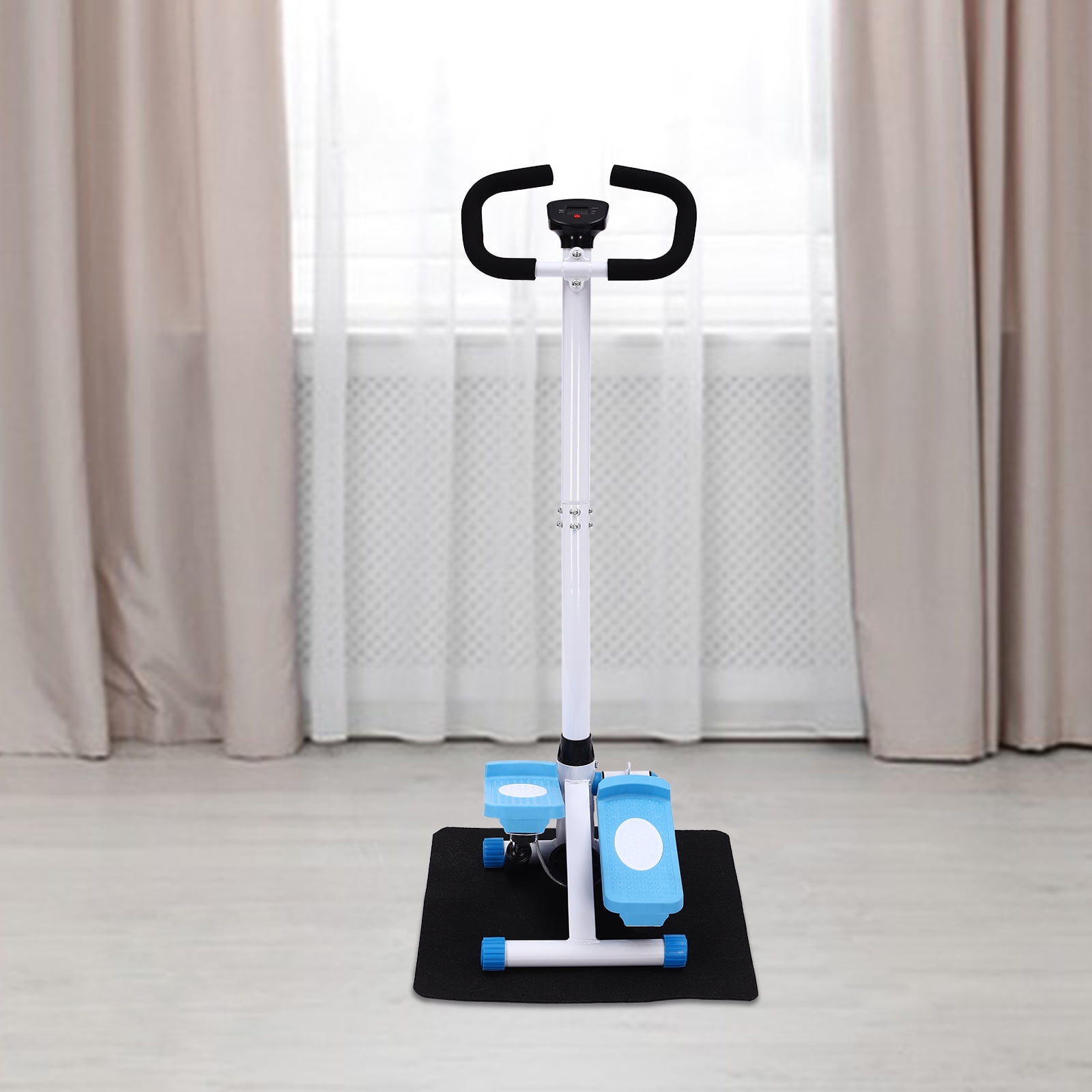 Step Fitness Machine with Anti-slip Pedals, Resistance Bands, Hydraulic ...