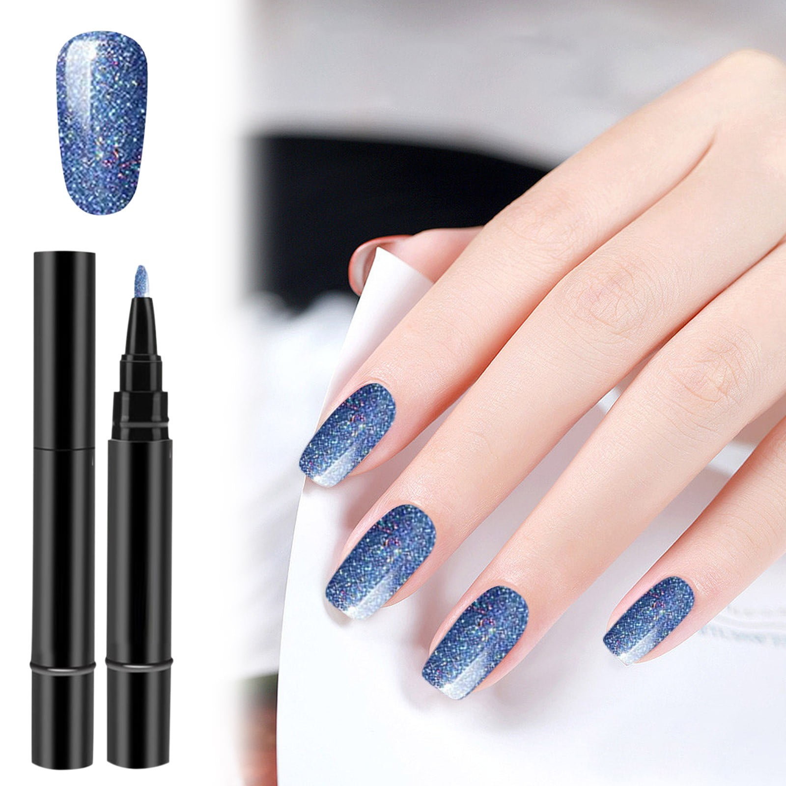 Step Gel Nail Polish Brush Pen, Nail Art Drawing Marker Pen, DIY Soak ...
