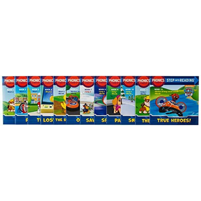 Step Into Reading: Paw Patrol Phonics Box Set (Paw Patrol) : 12 Step ...