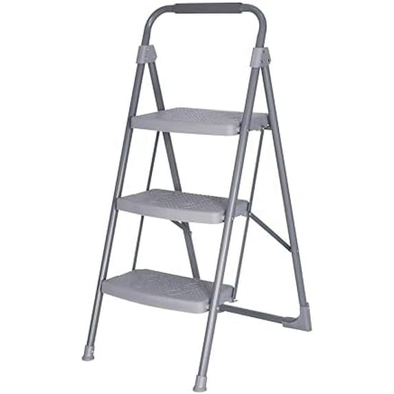 Step Ladder 3 Step Folding,Small Step Stools for Adults,3 Step Stool ...