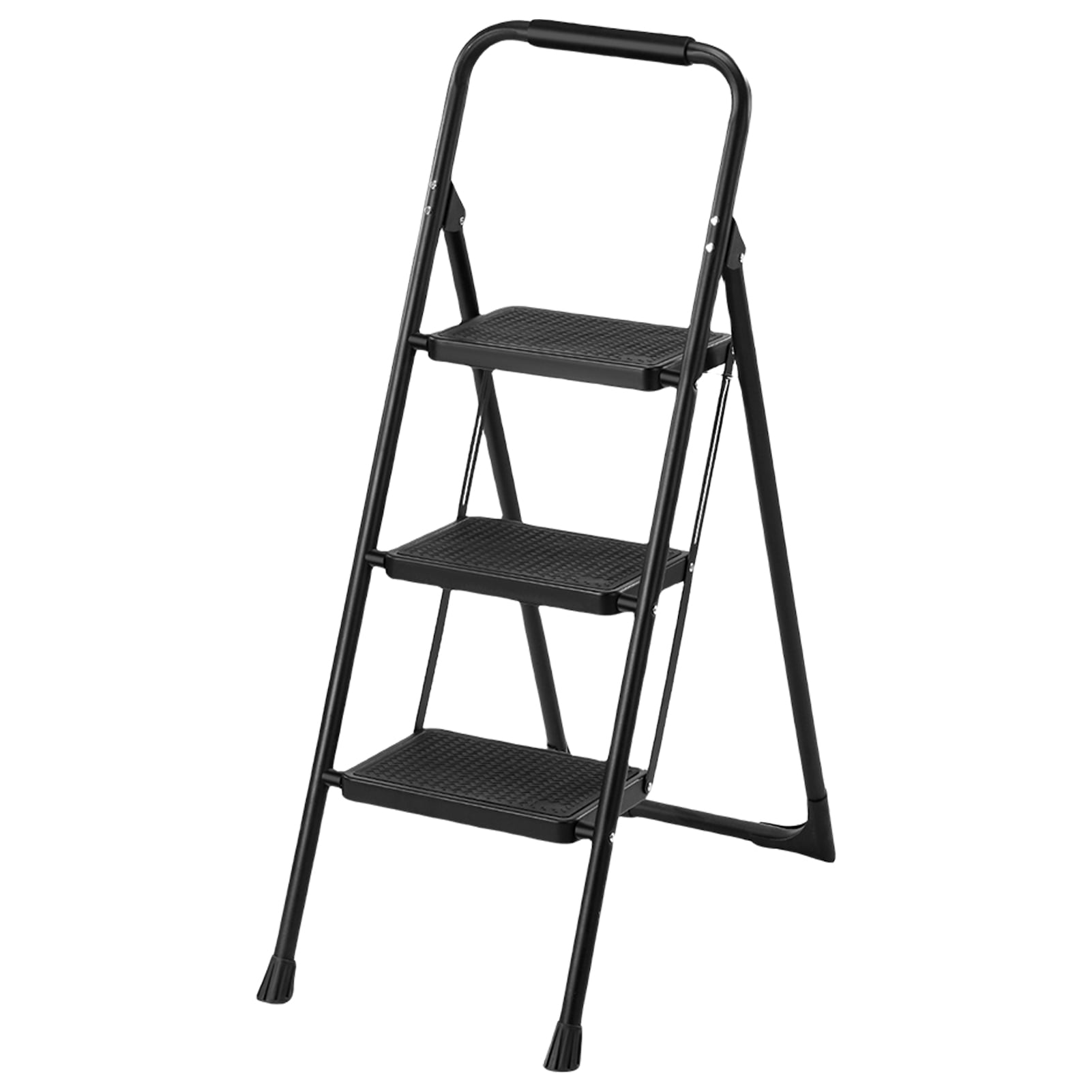 Step Ladder | Ergonomic Step Stool with Handle, Foldable Ladder | Non ...