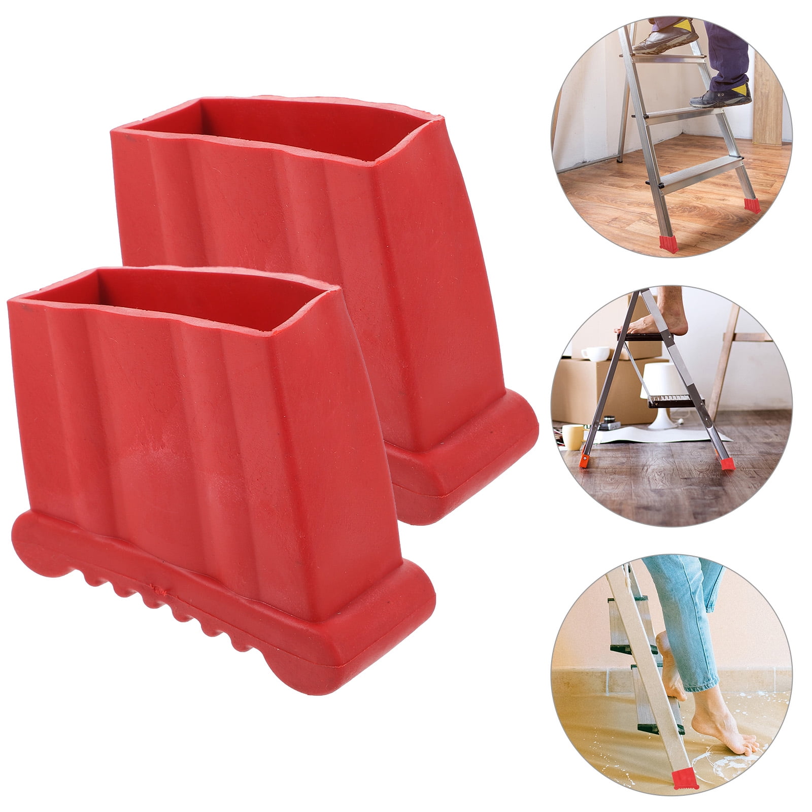 Step Ladder Feet Covers,2Pcs Ladder Foot Rubber Pad Nonslip Ladder Foot ...