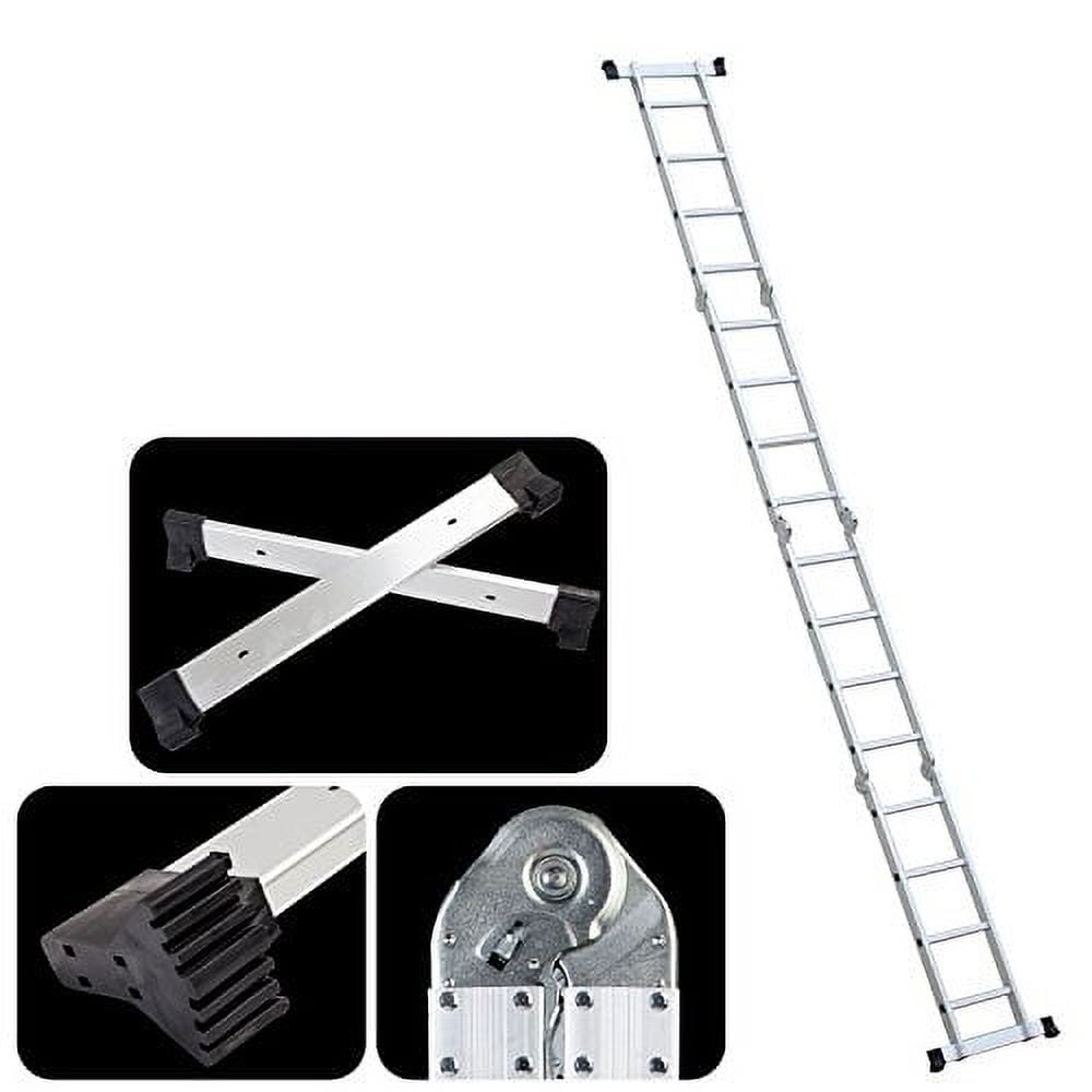 Step Ladder Folding Ladder, LUISLADDERS Multi-Purpose Aluminium ...