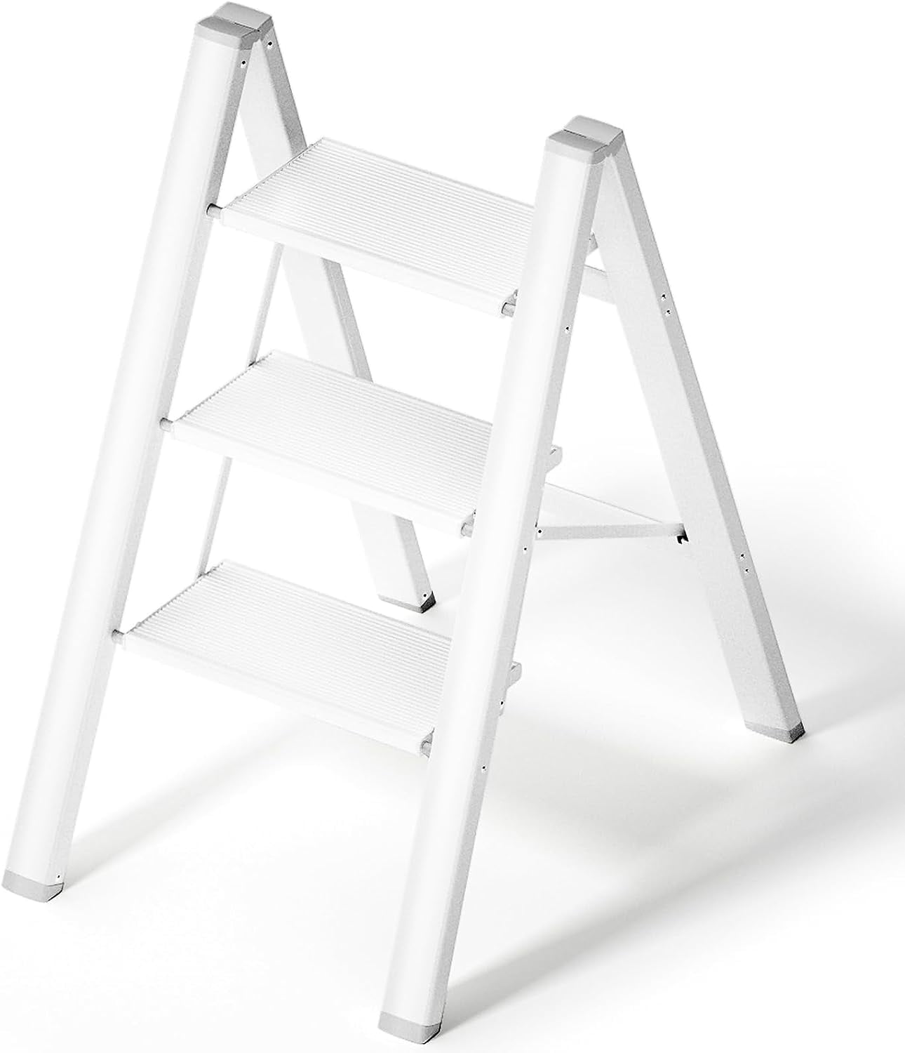 Step Ladder, Folding Step Stool W/Anti-Slip Pedal&Rubber Feet ...