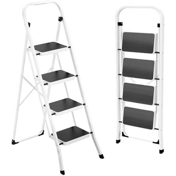 Step Ladder Folding Step Stool for Adults with Anti-Slip Pedal,330 lbs ...