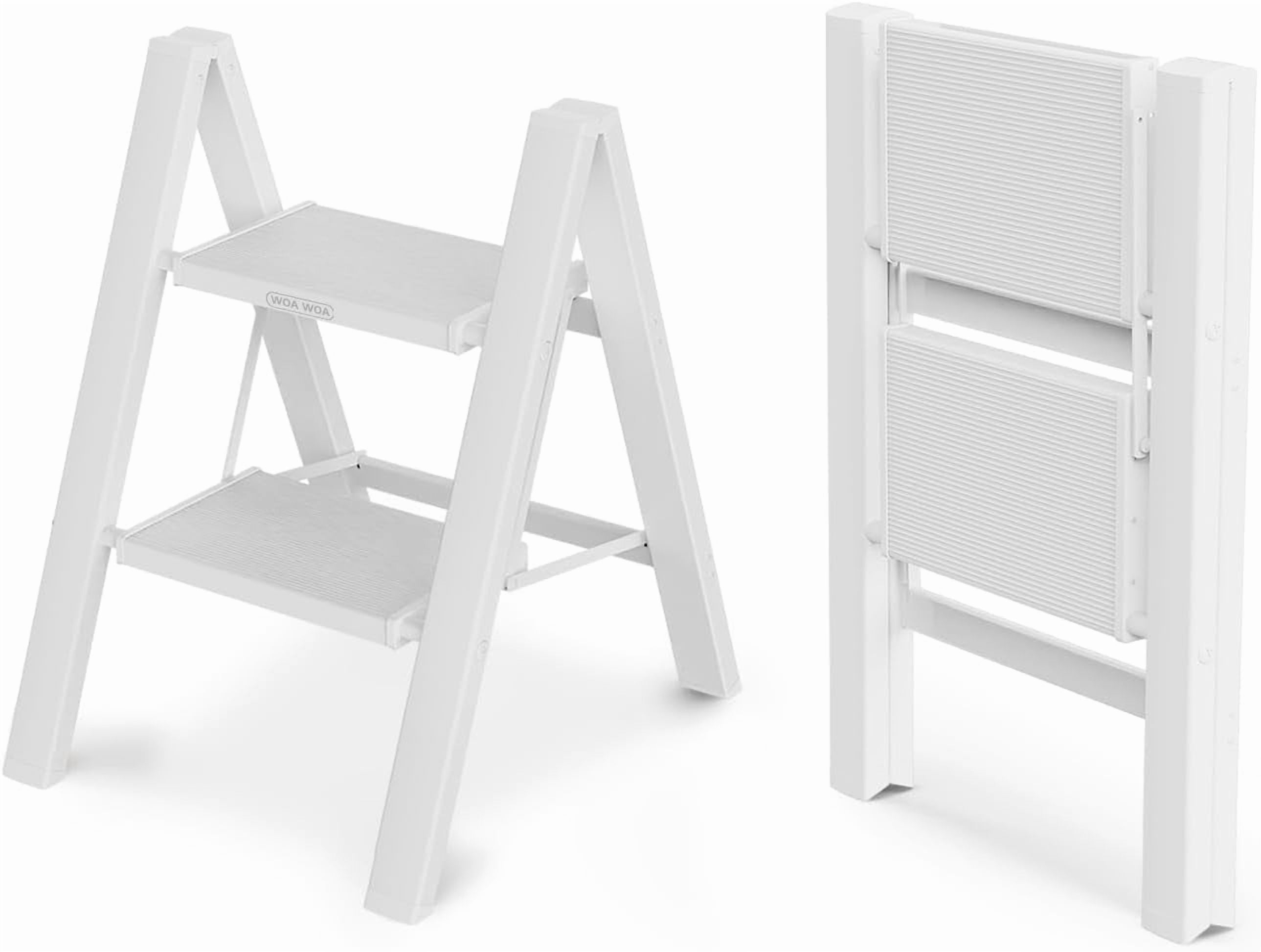 Step Ladder Lightweight Folding ladders with Wide Pedals Slim ...