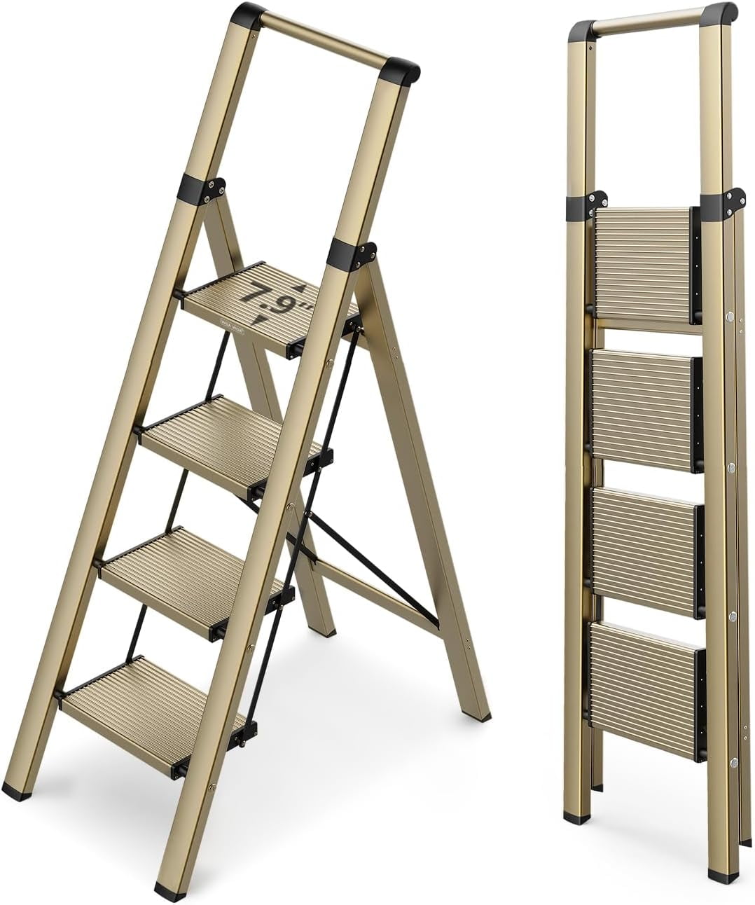 Step Ladder Lightweight Folding ladders with Wide Pedals Slim ...