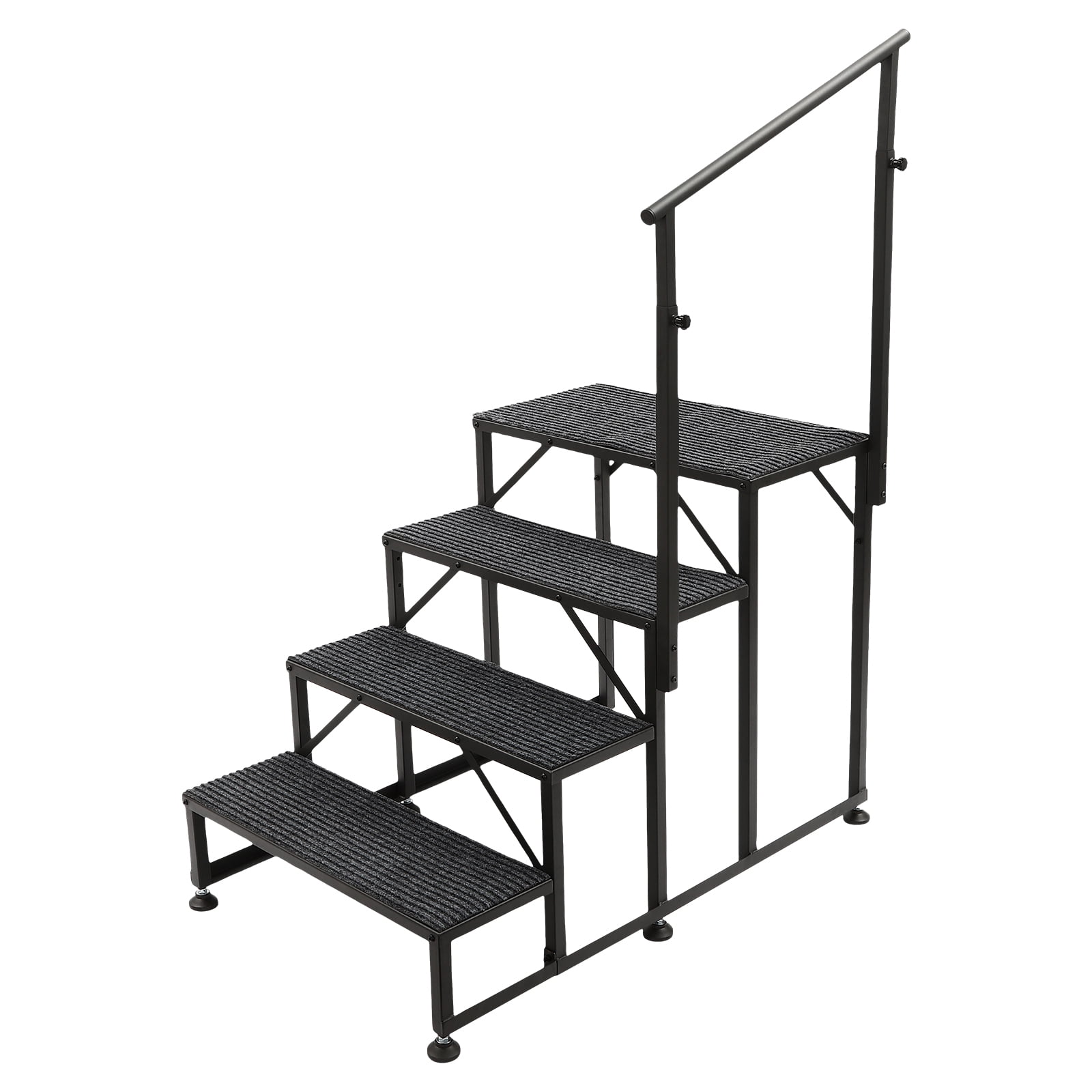 Step Ladder Porch Steps Handrails Portable Step Stool Travel Trailer ...