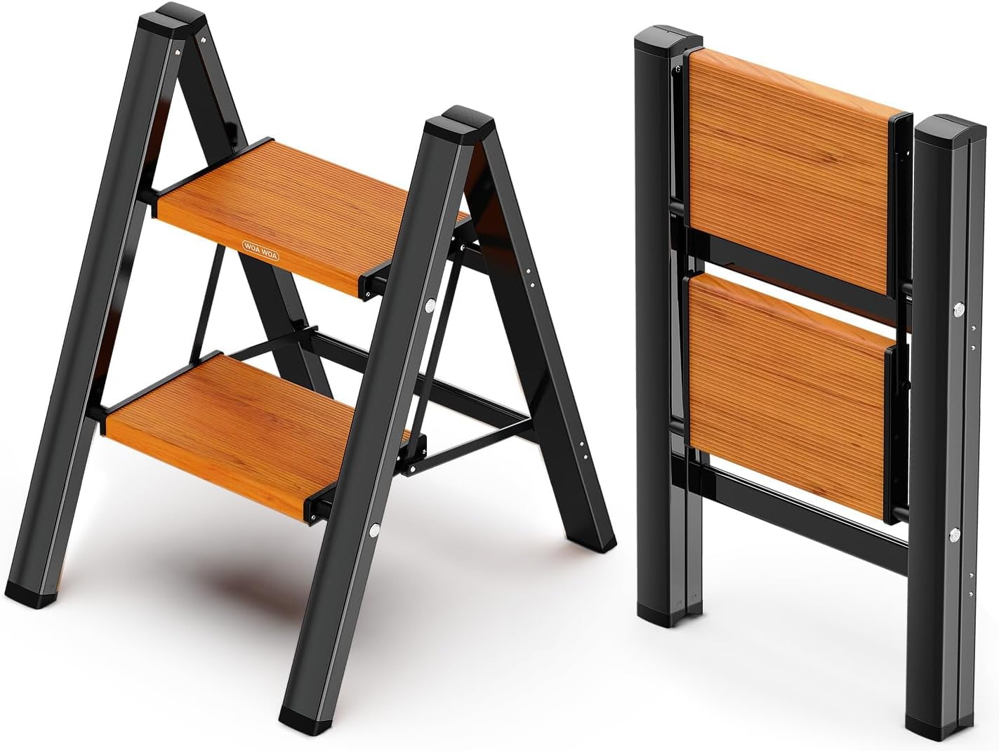 Step Ladder, Widening Pedals for Extra Balance, Lightweight Step Stool ...