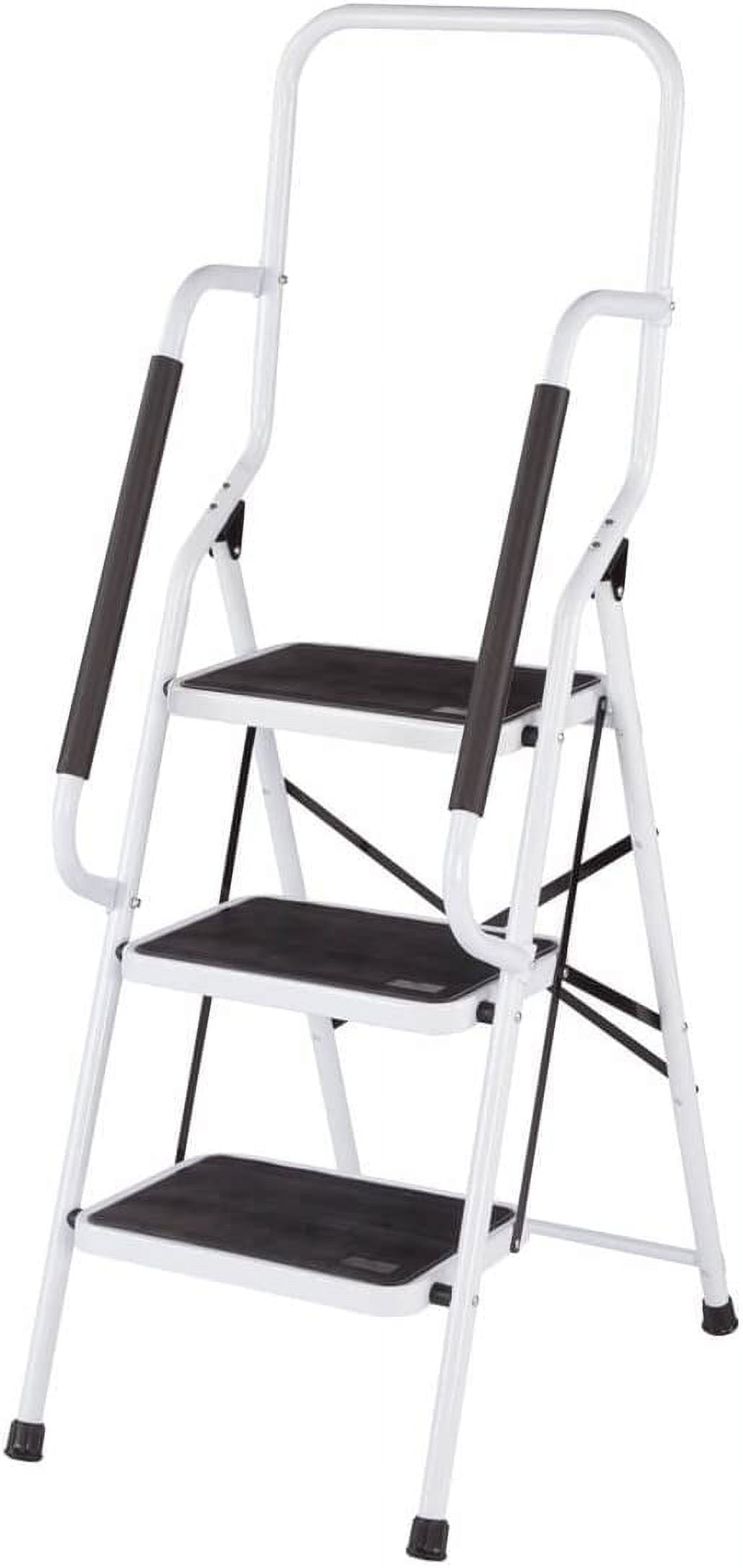 Step Ladder with Handles by LivingSURE, 3-Tier - Walmart.com