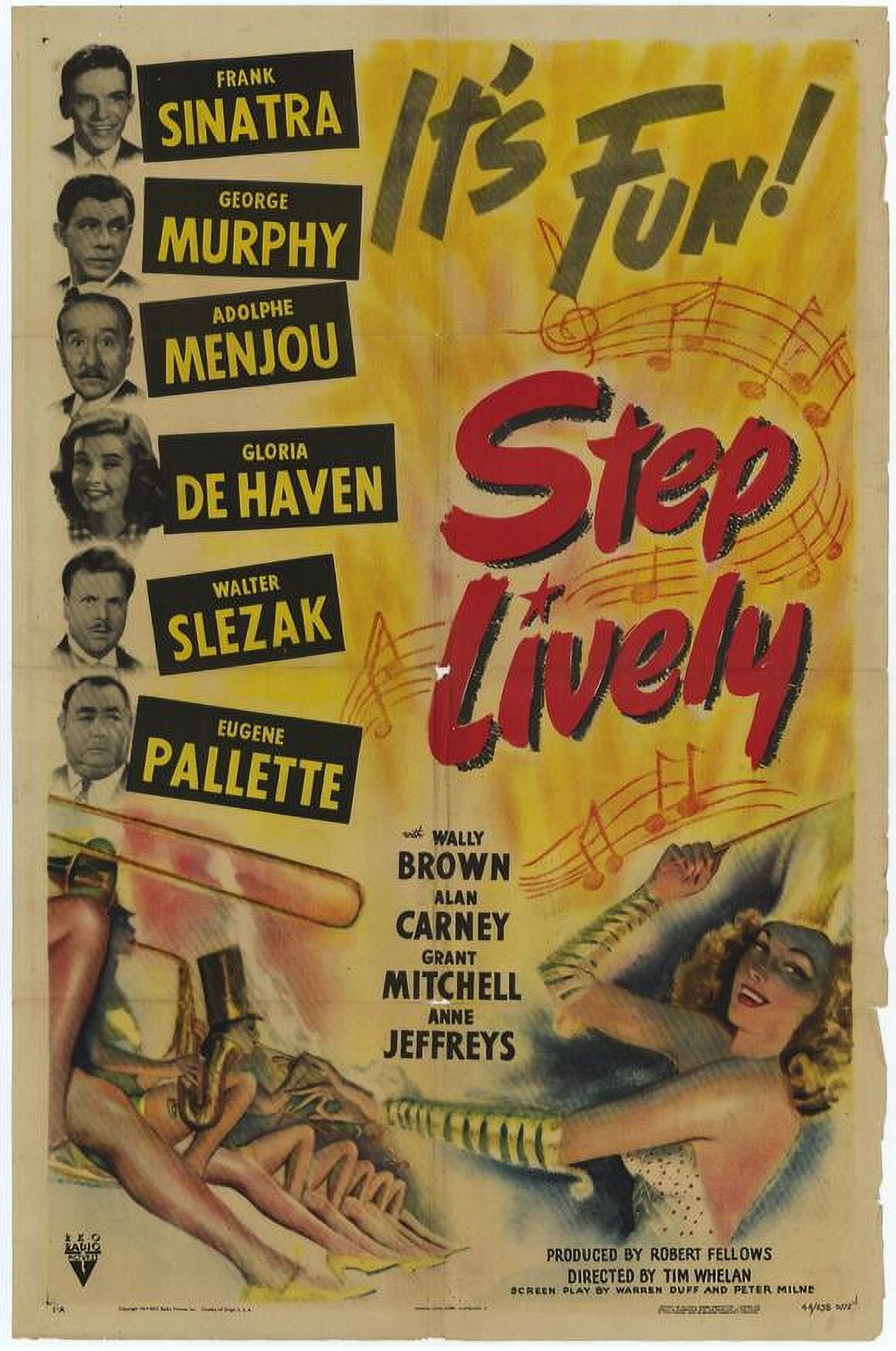 Step Lively POSTER (27x40) (1944) - Walmart.com