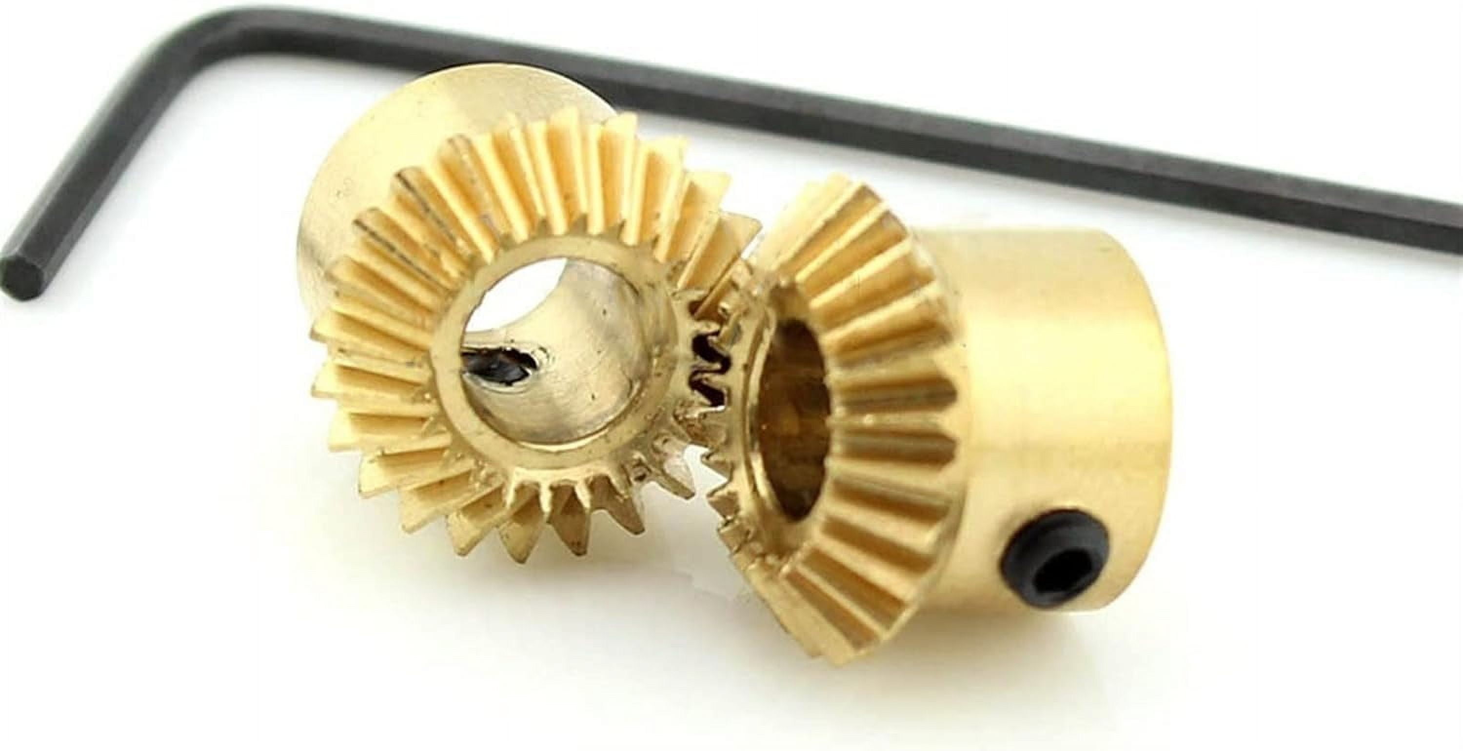 Step Miter 2pcs 0.5M 20T Metal Umbrella Tooth Bevel Gear 0.5 Module 20T ...