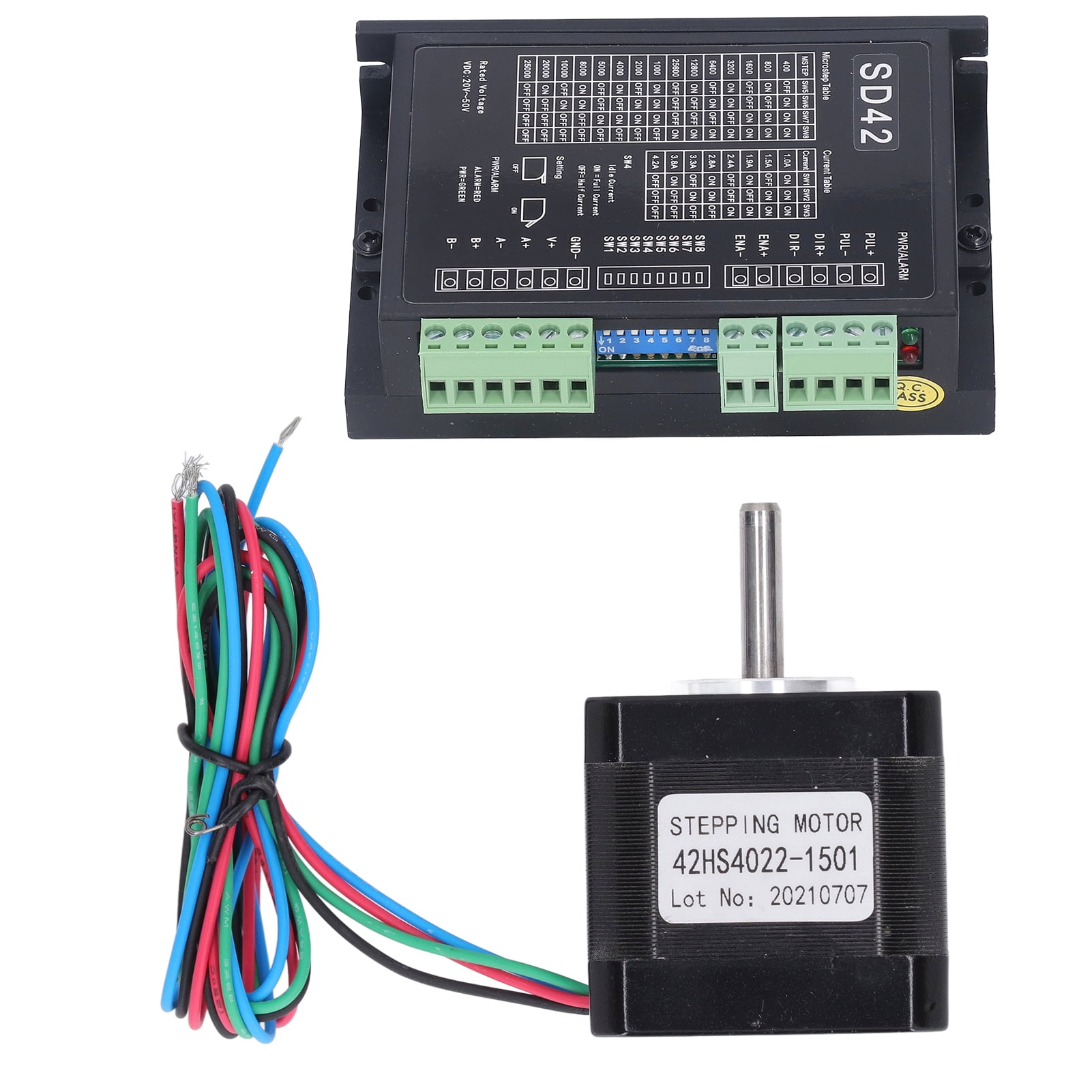 Step Motor Adjustable Silicon Steel Motor Rotor with Driver for 2 Phase ...