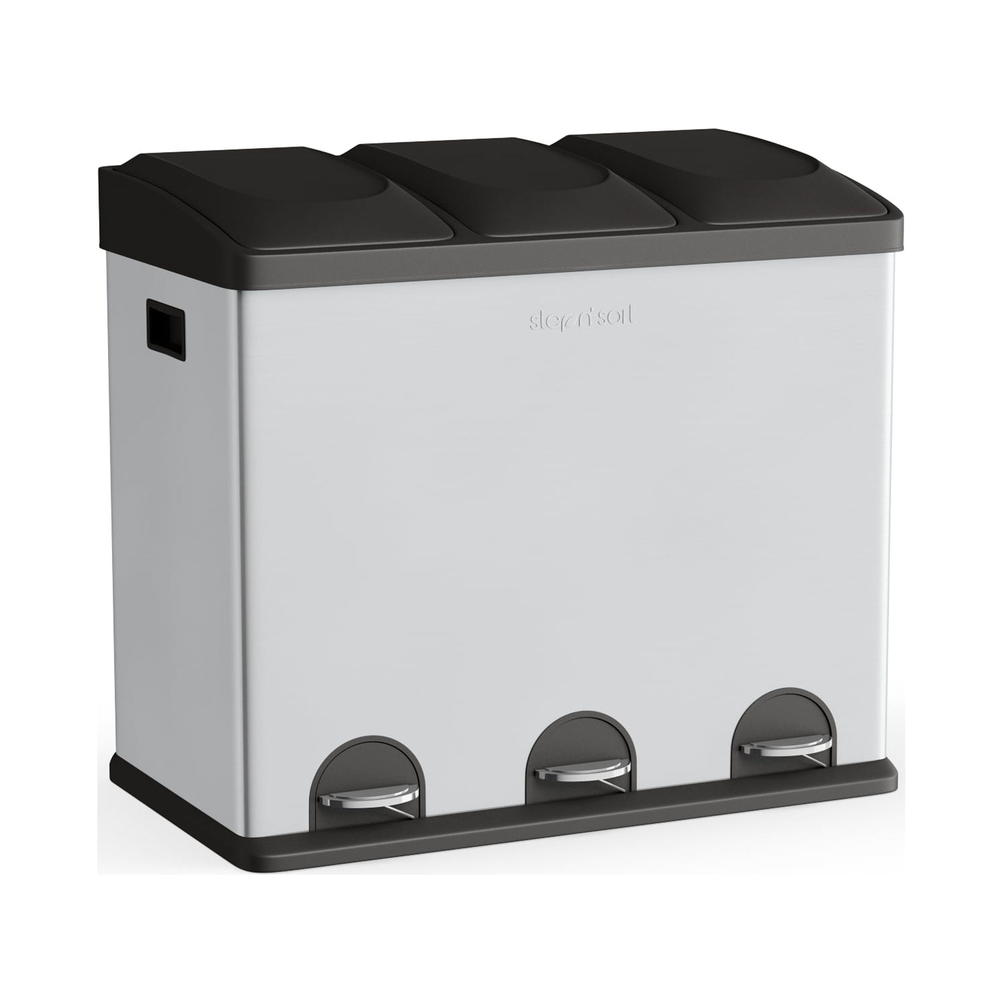 Step N' Sort 3-Compartment Trash And Recycling Bin, 12 gal - Walmart.com