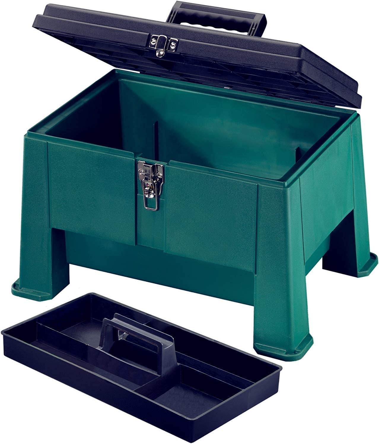 Step N Store, Step Stool Tool Box 20" Garden Green - Walmart.com