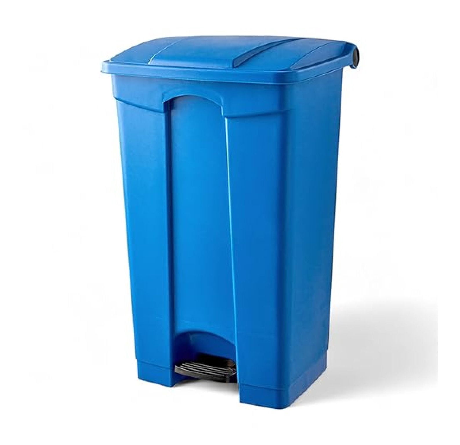 Step-On Trash Can with Lid, Plastic Waste Bin, Foot Pedal Operation ...