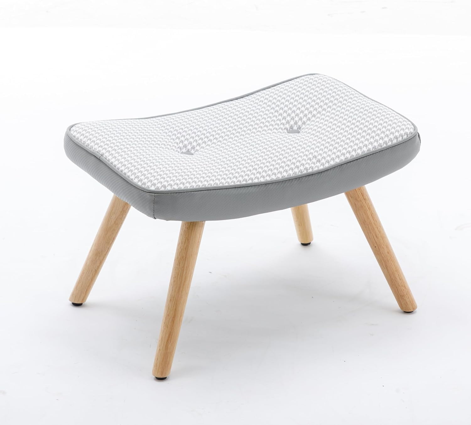 Step Ottoman,Wooden Step Stool for Adults,Square Cushion Foot Stool ...