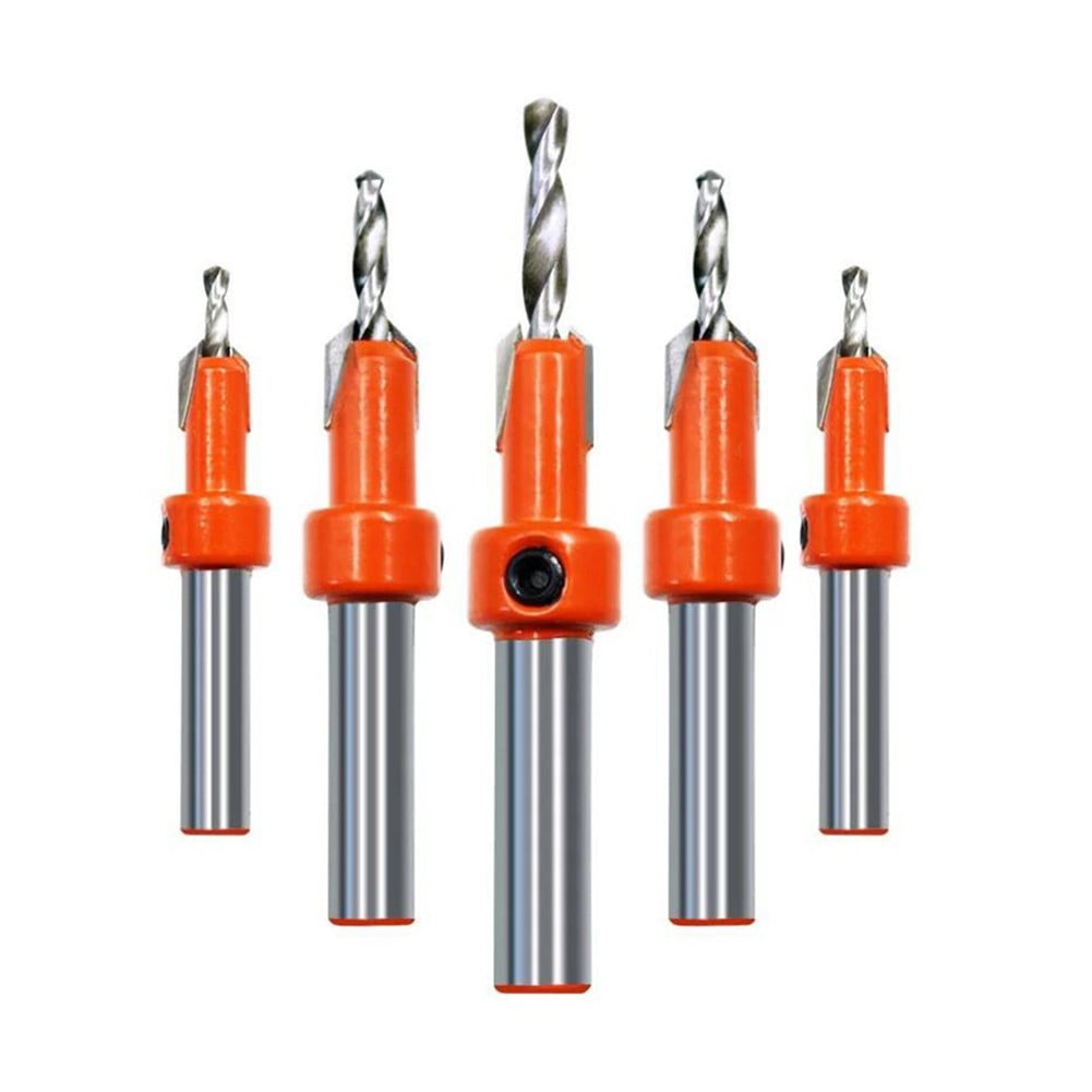 Step Process Woodworking Round Shank Countersink Drill Bit With Stopper ...