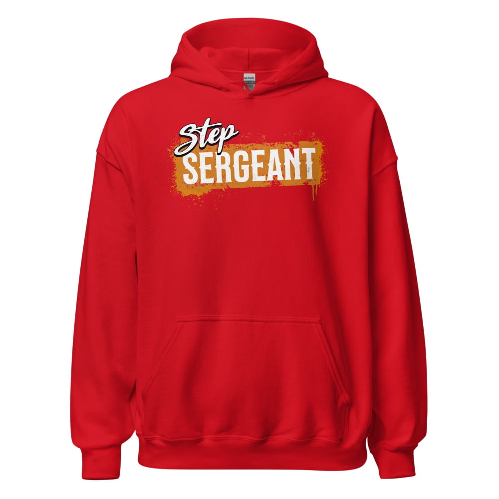 Step Sergeant Unisex Hoodie (Red, S) - Walmart.com