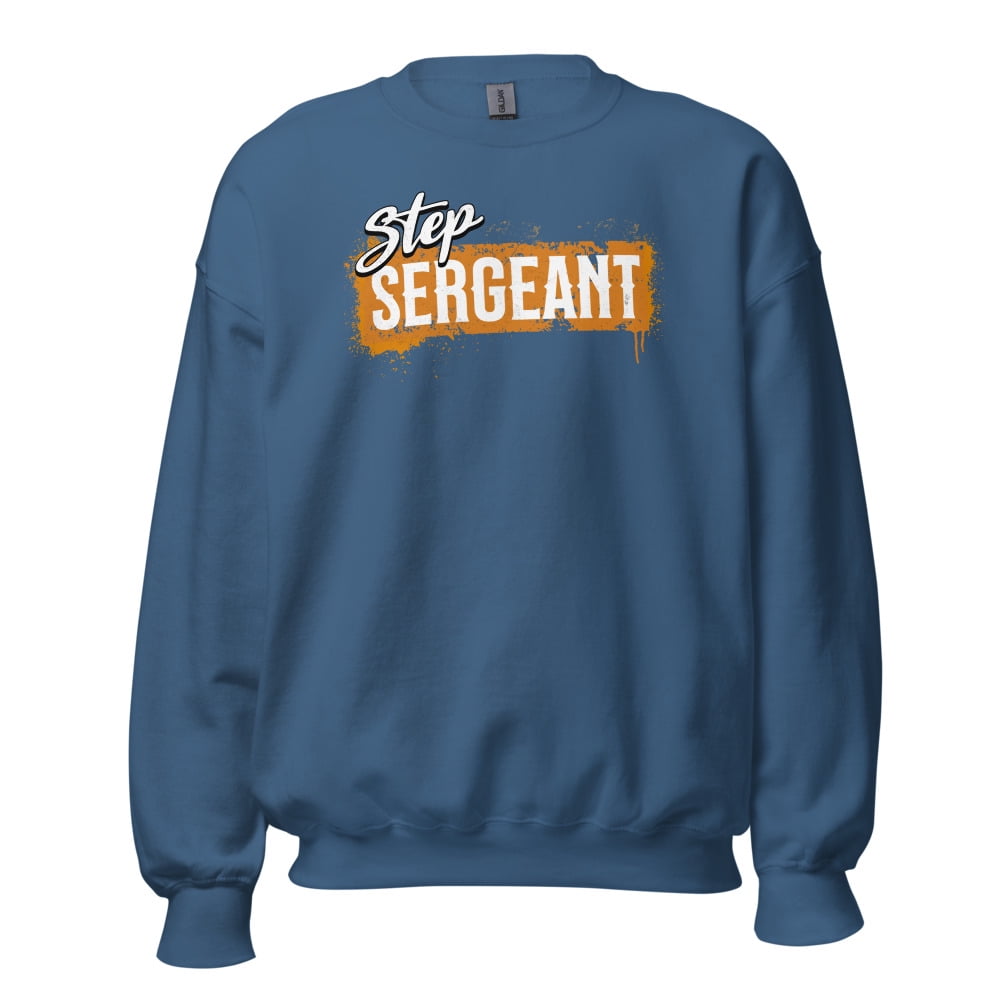 Step Sergeant Unisex Sweatshirt (Indigo Blue, S) - Walmart.com