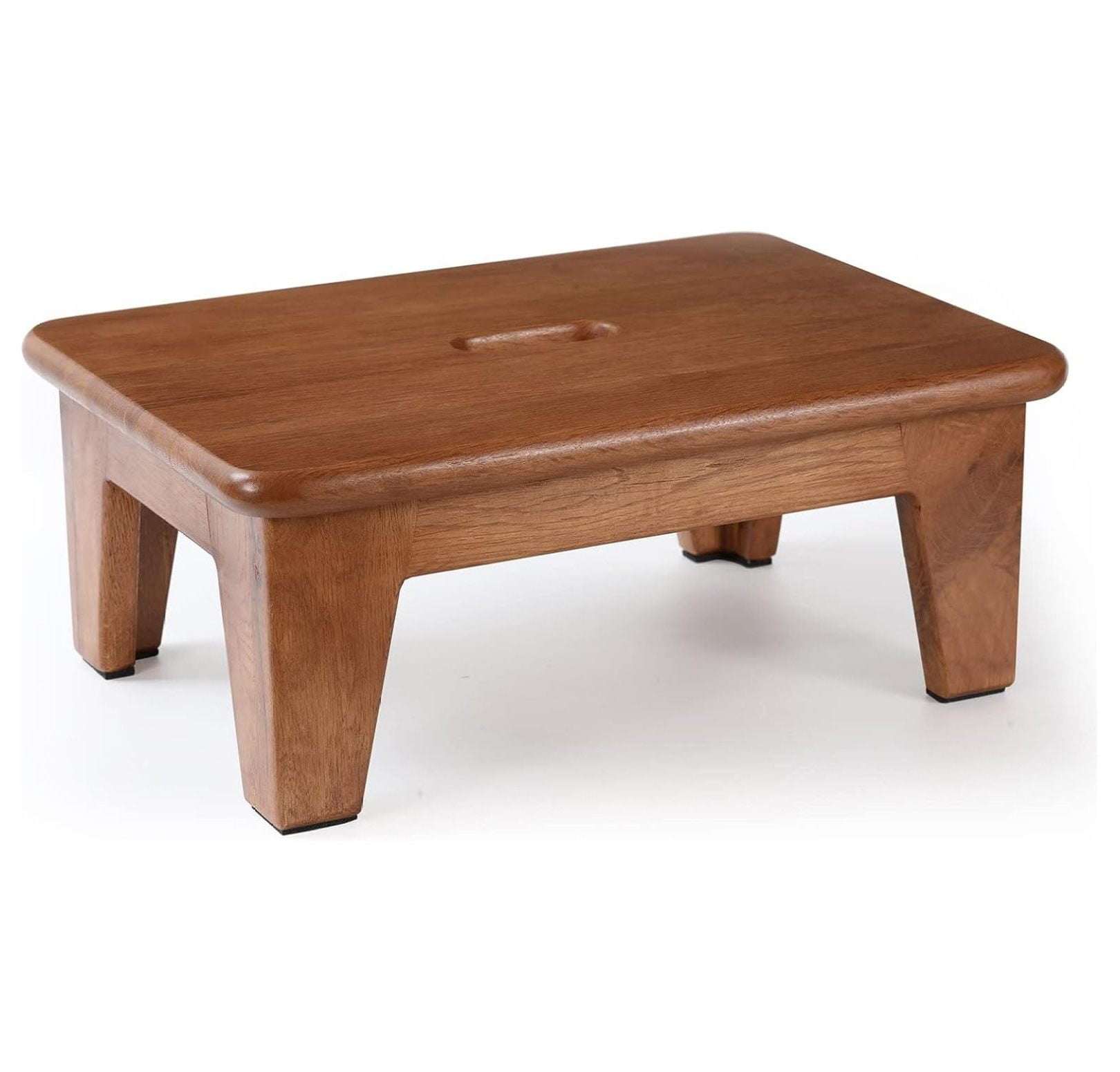 Step Stool for Bed - USA Grown Oak Wooden Stool for Seniors & Adults, 6 ...