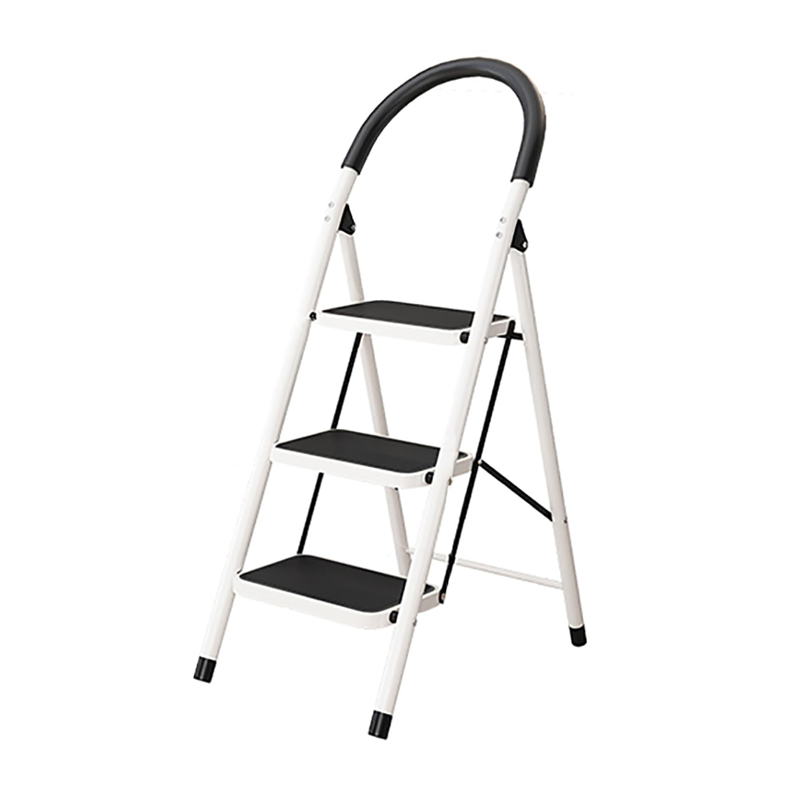 Step Stool Ergonomic Folding Step Stool, Portable Step Ladder with Non ...