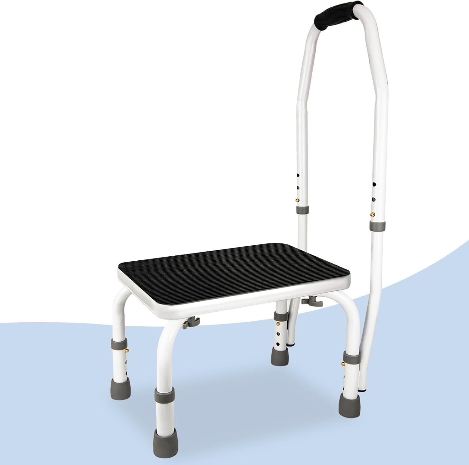 Step Stool with Handle, Adjustable Step Stool, Bed Step for High Beds ...