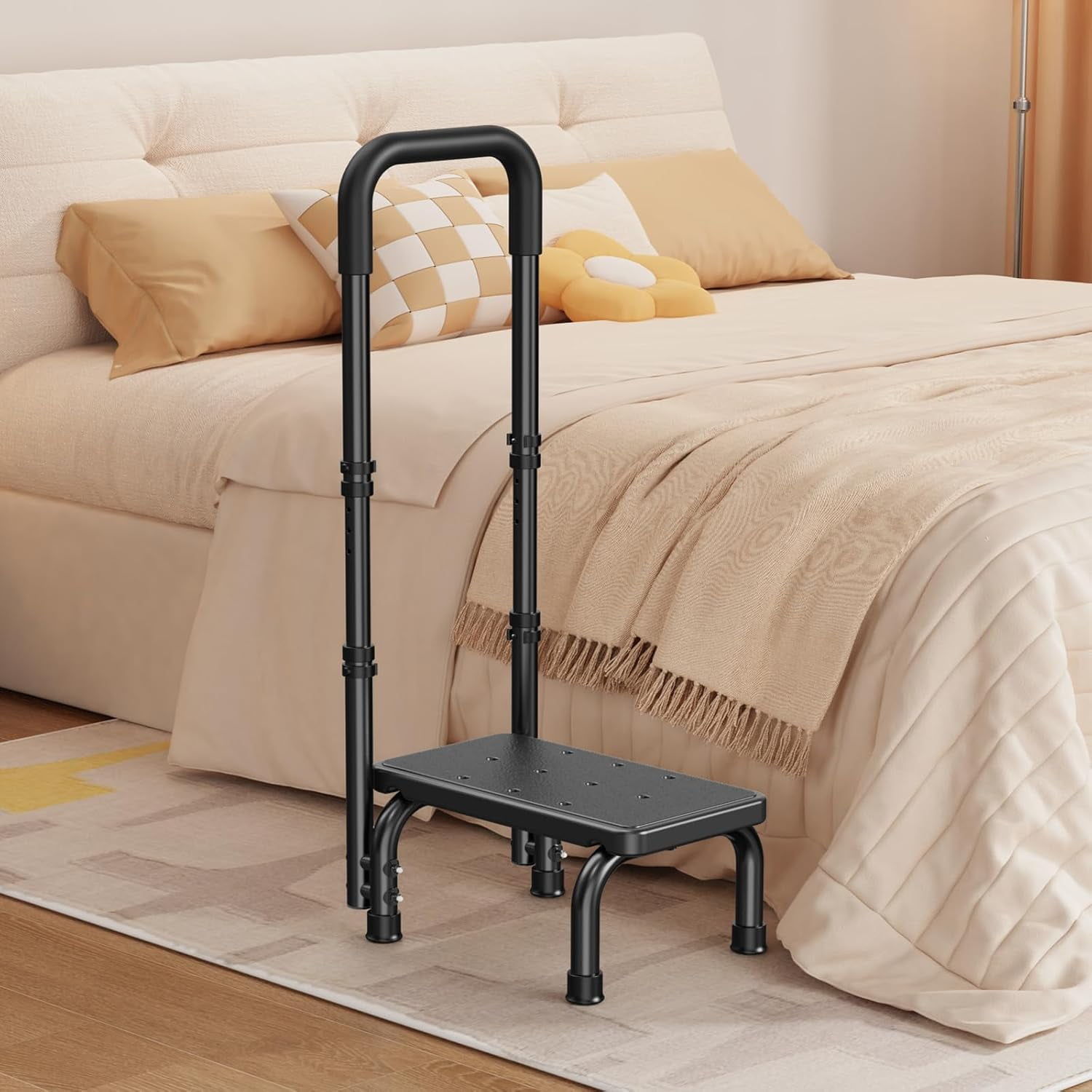 Step Stool with Handle for Ederly and Non-Skid Platform, Height ...