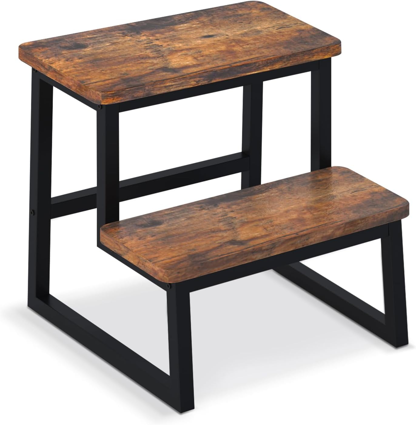 Step Stool for Adults,Holds up to 500Lb,Heavy Duty Sturdy Two Step ...