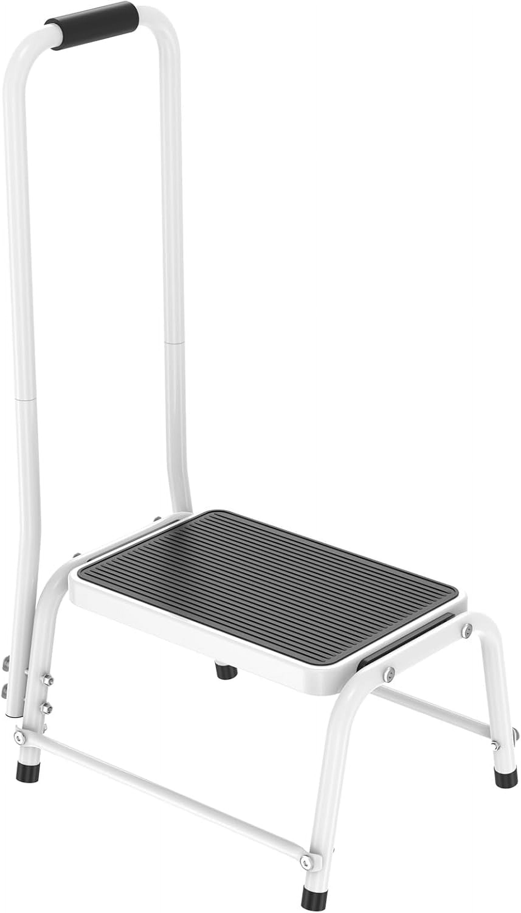 Step Stools for Adults, Foldable Step Stool with Handle for Elderly ...