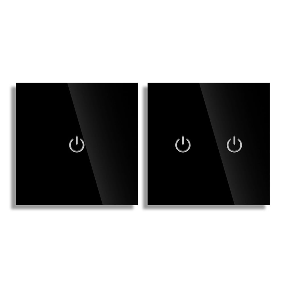 Step Switch Bedroom Sensor 1/2Gang 2Way Dual Touch Switch Tempered ...