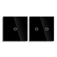 Step Switch Bedroom Sensor 1/2Gang 2Way Dual Touch Switch Tempered ...