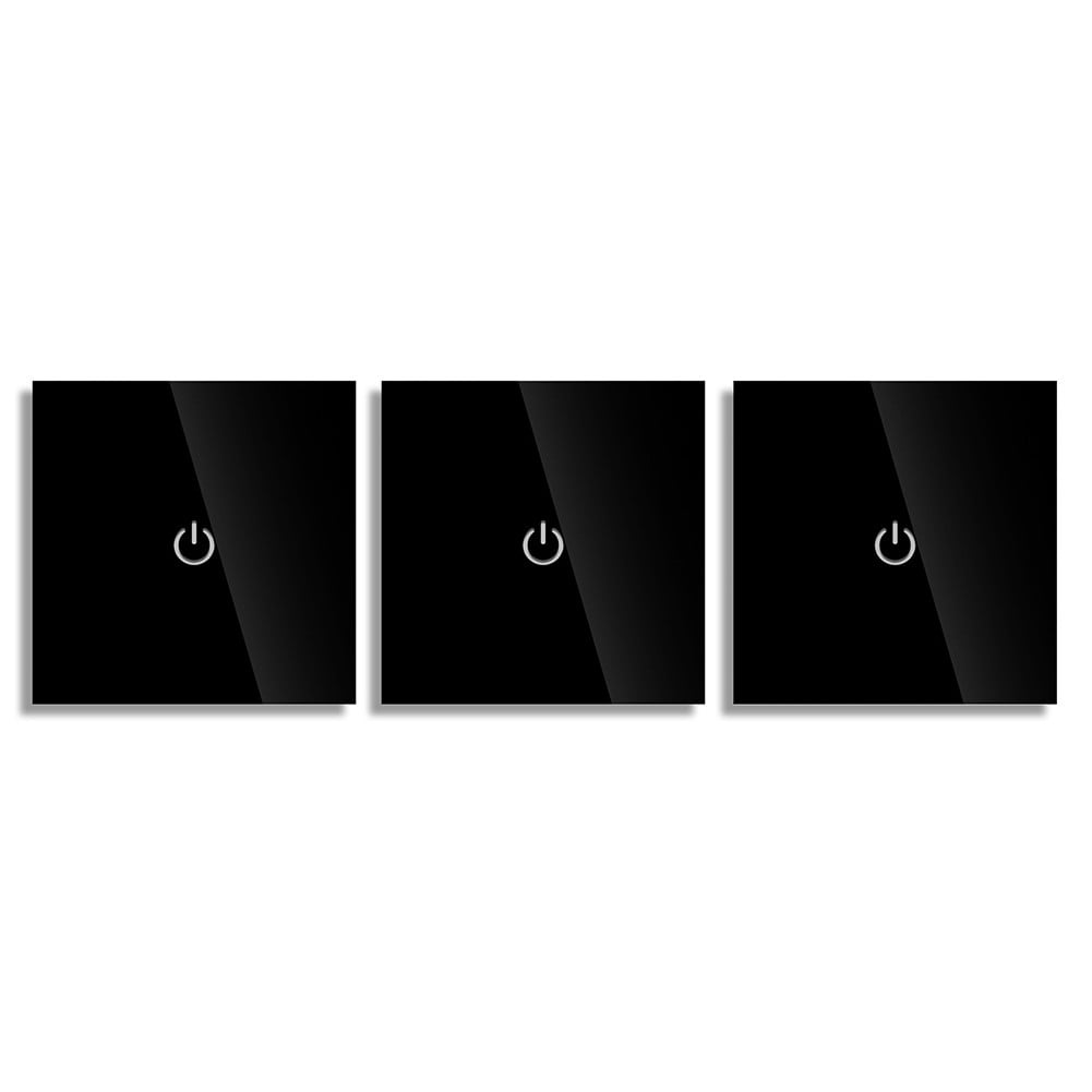 Step Switch Bedroom Sensor 1/2Gang 2Way Dual Touch Switch Tempered ...