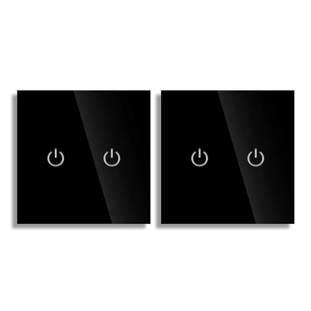 Step Switch Bedroom Sensor 1/2Gang 2Way Dual Touch Switch Tempered ...